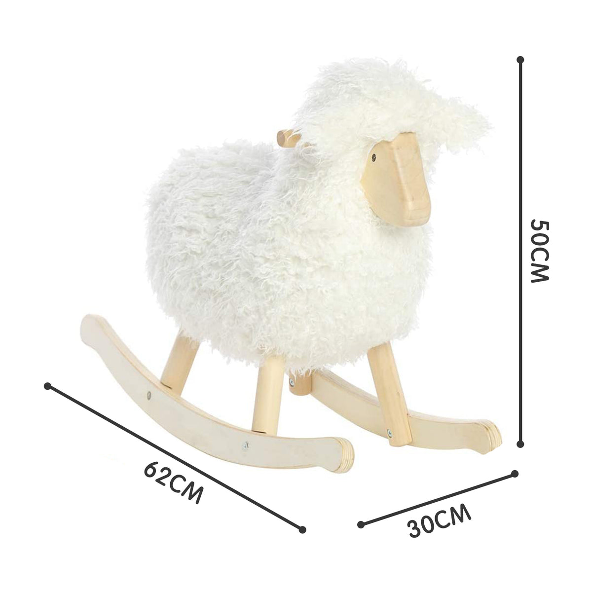 White Sheep Wooden Rocker *WEBSITE EXCLUSIVE* – Bonjour Baby